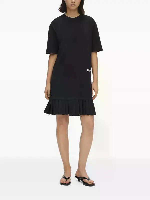 Karl Lagerfeld Pleated Hem Mini Dress