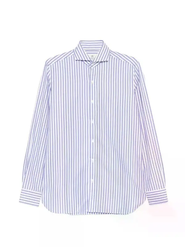 LUIGI BORRELLI Striped Cotton Shirt