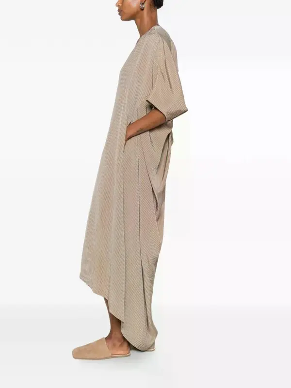UMA WANG Vertical Stripe Midi Dress
