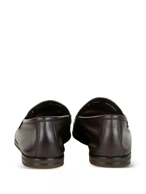 Neil Barrett Grainy Leather Loafers