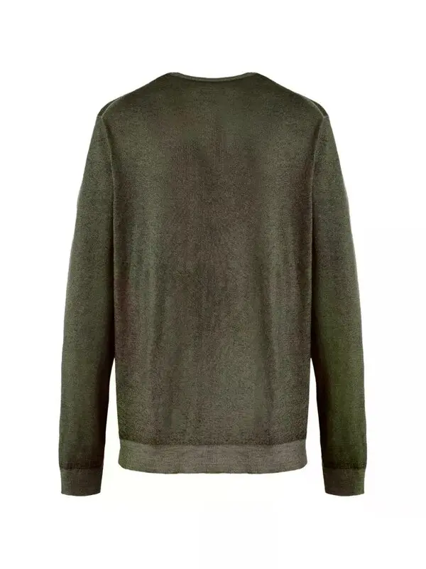 Malo Crew Neck Long Sleeve Sweater - Green