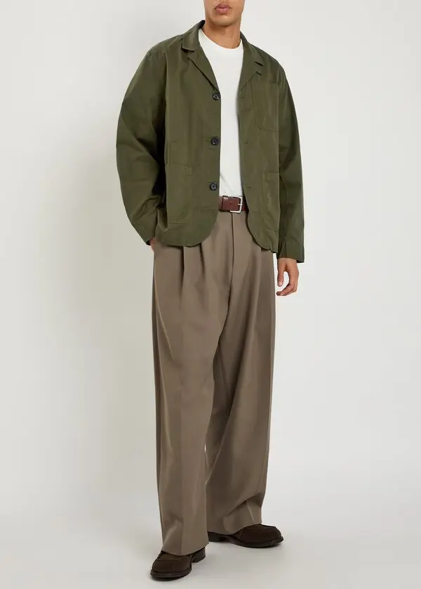 Oliver Spencer Worker Patch Pocket Cotton Shirt