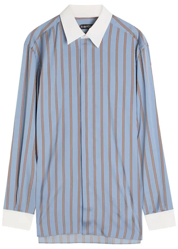 TOM FORD Striped Silk Shirt