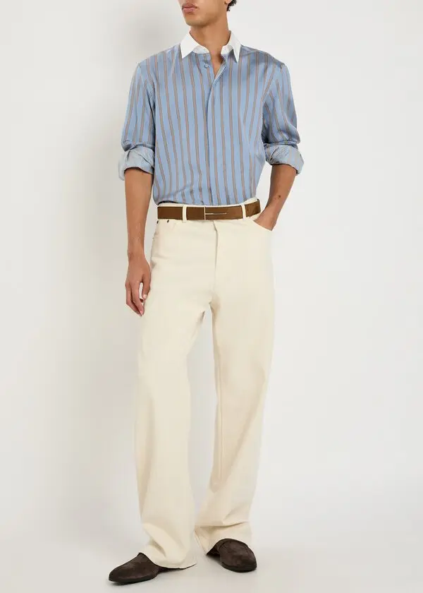 TOM FORD Striped Silk Shirt