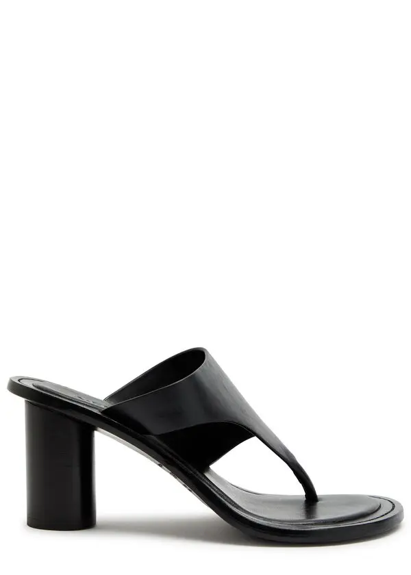 A.emery Hardie 70 Thong Mules - Black
