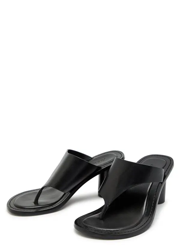 A.emery Hardie 70 Thong Mules - Black