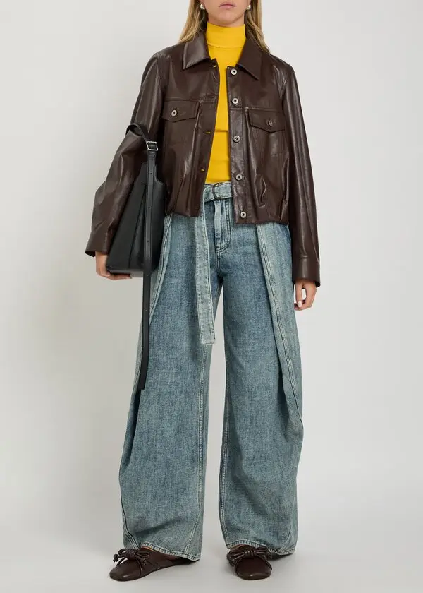 Loewe Belted Wide-leg Jeans