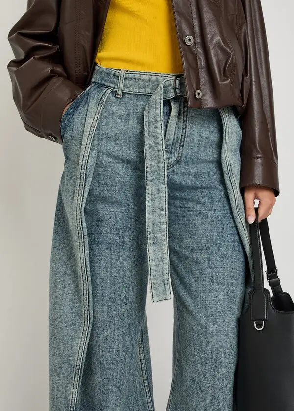 Loewe Belted Wide-leg Jeans