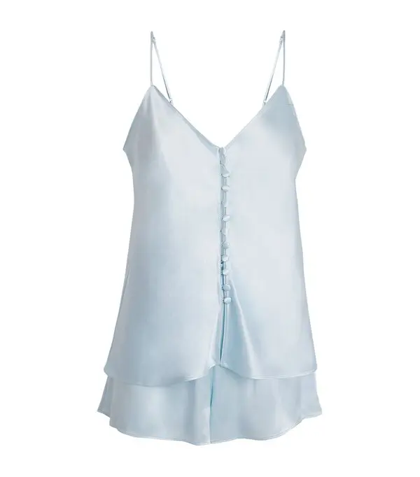 Olivia Von Halle Silk Etta Liliana Pyjama Set - Blue
