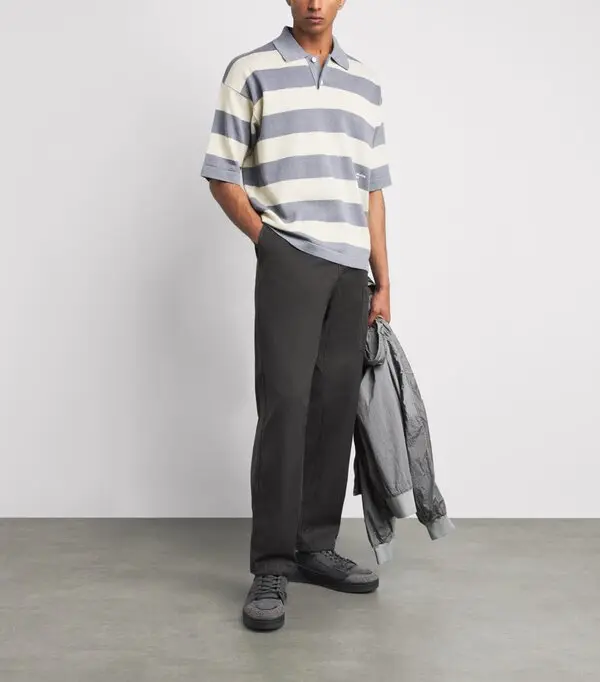 Stone Island Slub Cotton Cargo Trousers