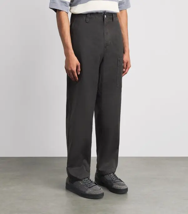 Stone Island Slub Cotton Cargo Trousers
