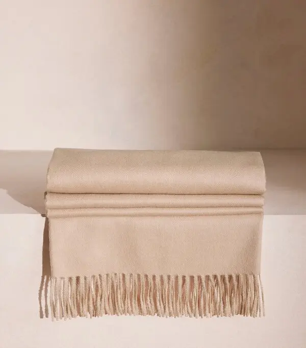 SOHO HOME Alpaca Wool Maria Throw - Beige