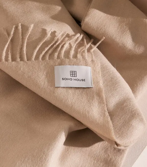 SOHO HOME Alpaca Wool Maria Throw - Beige