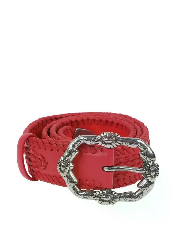 Ermanno Scervino Braided Floral-buckle Belt
