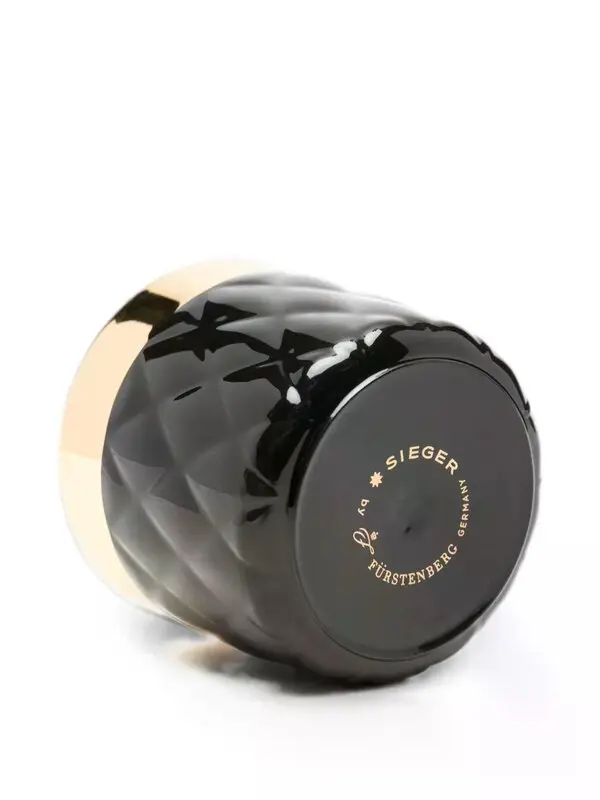 SIEGER BY FÜRSTENBERG Noir Cushion Quilted-effect Tumbler