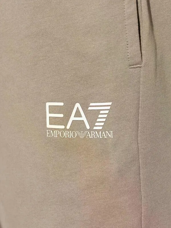 EA7 Emporio Armani Logo Print Drawstring Track Shorts