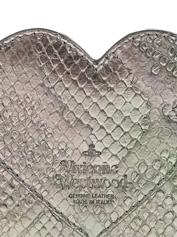 VIVIENNE WESTWOOD Snake-effect Heart-shaped Card Holder