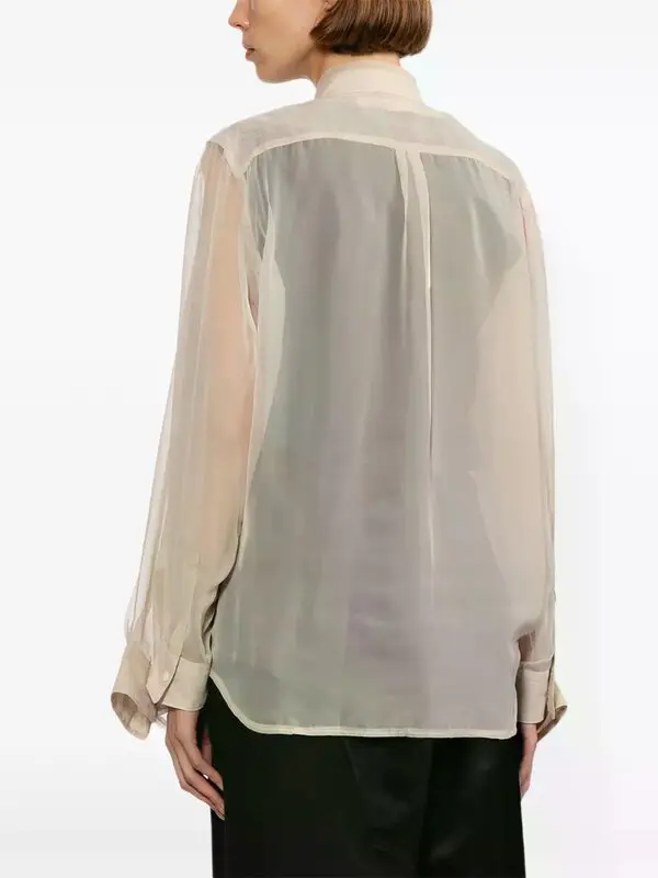 Comme Des Garçons Sheer Panelled Shirt
