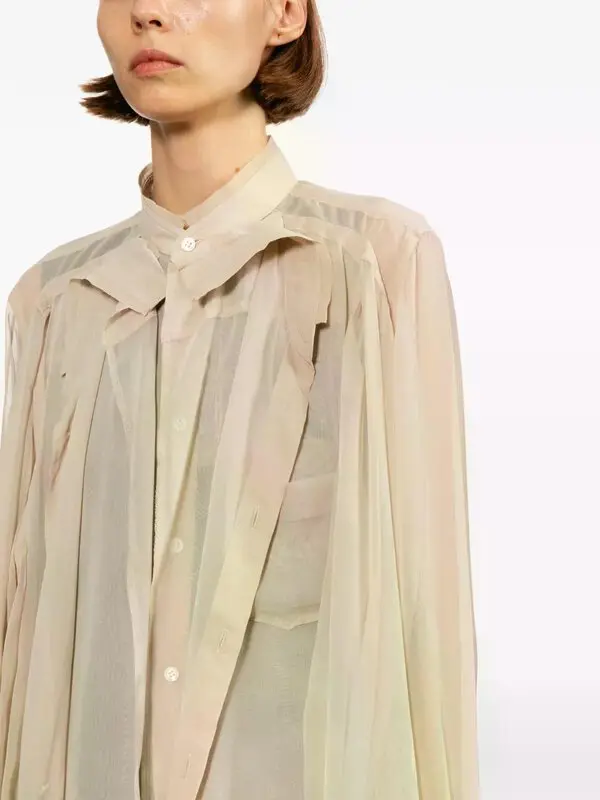 Comme Des Garçons Sheer Panelled Shirt