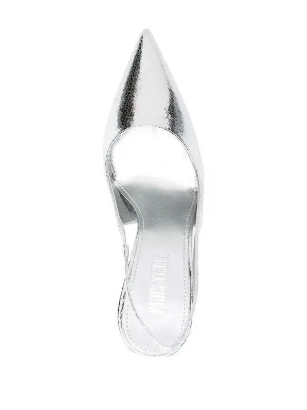 Paris Texas Lidia 115mm Metallic-effect Leather Pumps
