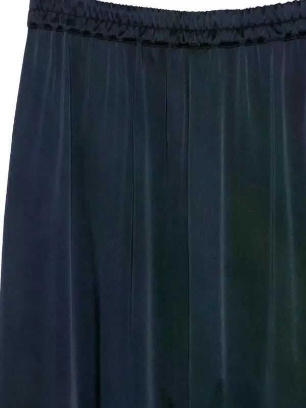 CLIPS Elasticated Waistband Wide-leg Trousers - Blue