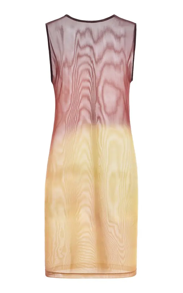 Ay Que Calor La Isla Amaya" Sheer Mesh Mini Dress - Multi