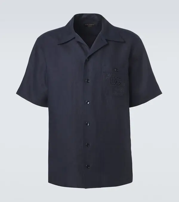 Dolce & Gabbana Linen Shirt - Blue