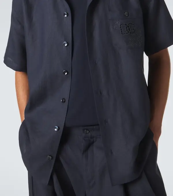 Dolce & Gabbana Linen Shirt - Blue