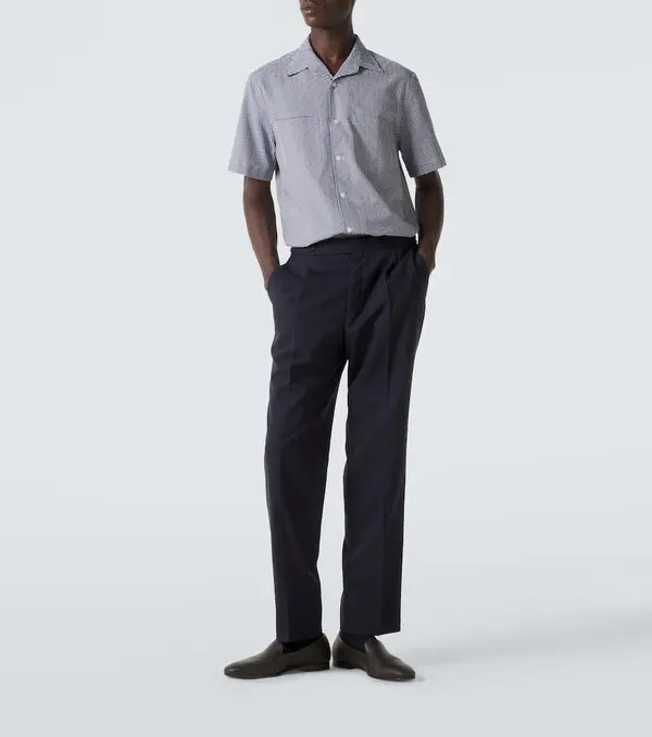 Dunhill Gingham Cotton Shirt