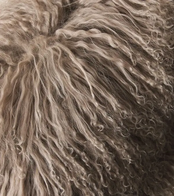 Maison De Vacances Shearling And Linen Cushion