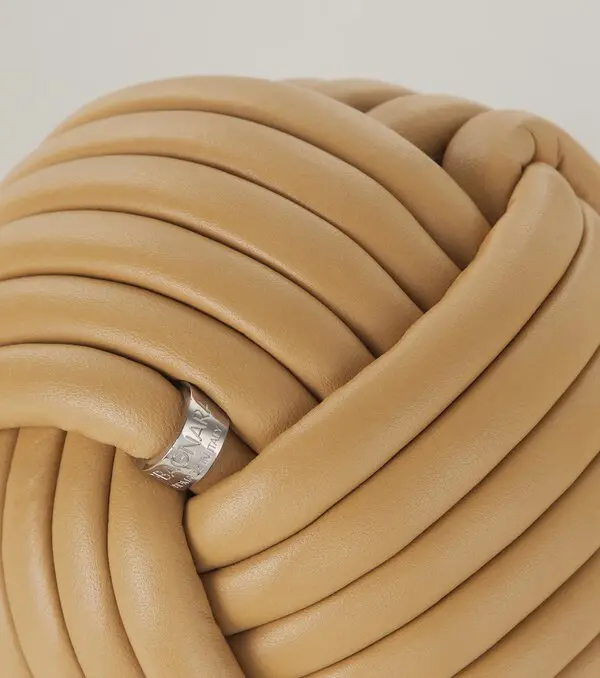 GIOBAGNARA Nodo Leather Doorstop - Beige
