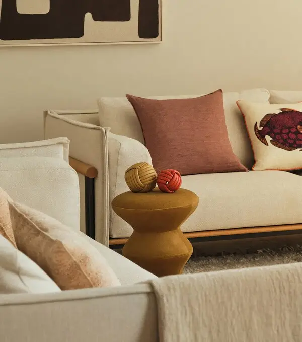 GIOBAGNARA Nodo Leather Doorstop - Beige