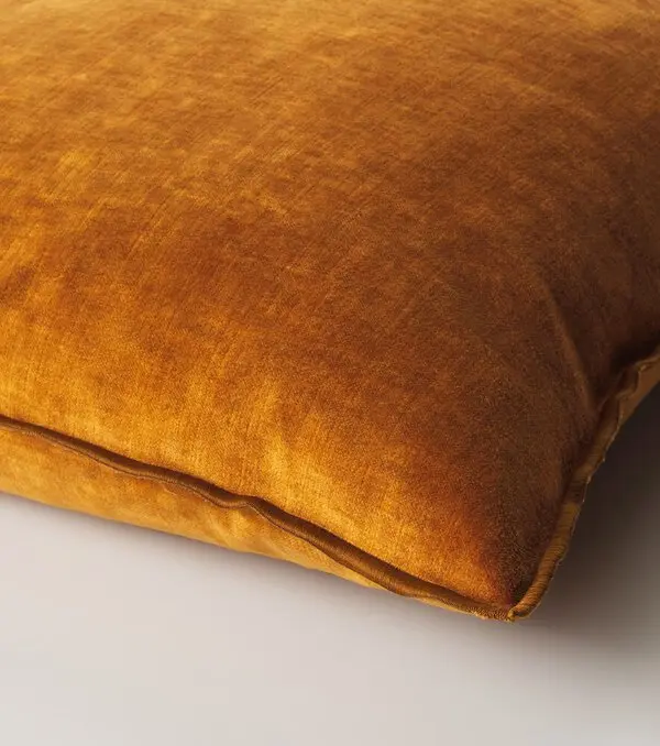 Maison De Vacances Leather-trimmed Cushion