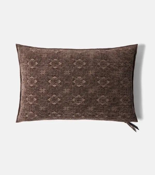 Maison De Vacances Cotton-blend Cushion - Brown