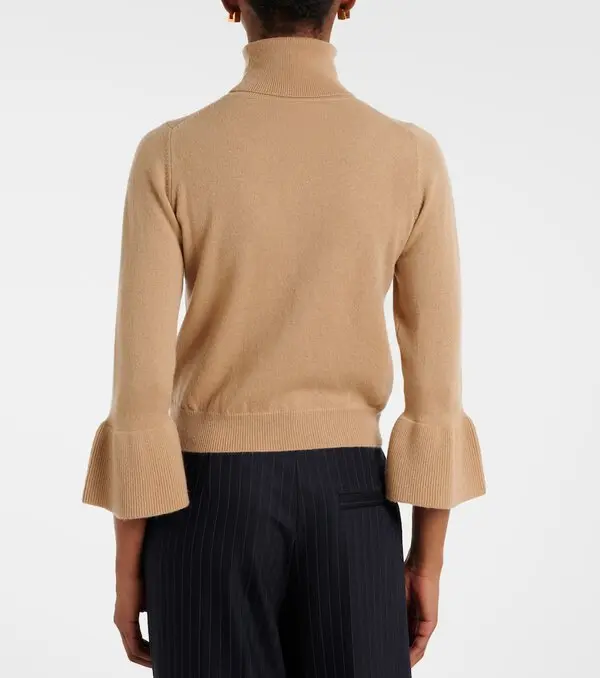 Jardin Des Orangers Turtleneck Wool And Cashmere Sweater - Beige