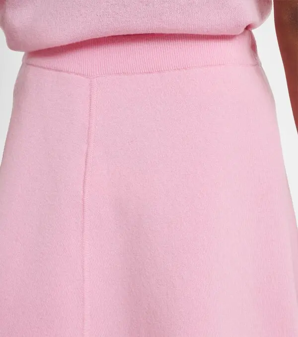 Jardin Des Orangers Wool And Cashmere Miniskirt - Pink