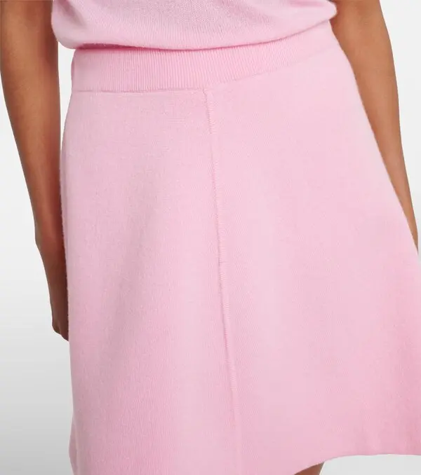 Jardin Des Orangers Wool And Cashmere Miniskirt - Pink