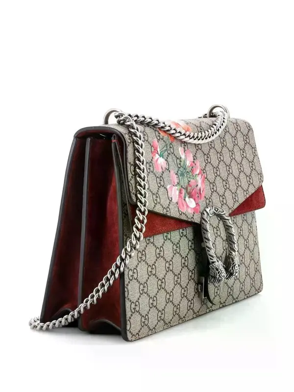 Gucci Dionysus Blooms Print Gg Coated Canvas Shoulder Bag