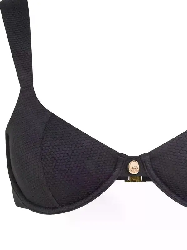 Karl Lagerfeld Hotel Underwired Bikini Top - Black