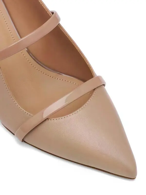 MALONE SOULIERS Maureen Double Strap Mules - Neutrals