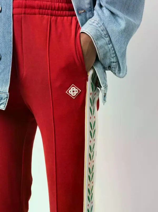 Casablanca Logo-patch Striped Track Pants