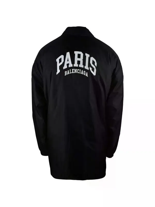 Balenciaga Logo Print Shirt Jacket