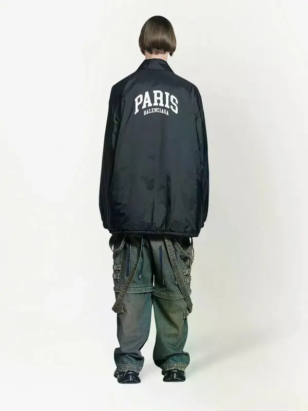 Balenciaga Logo Print Shirt Jacket
