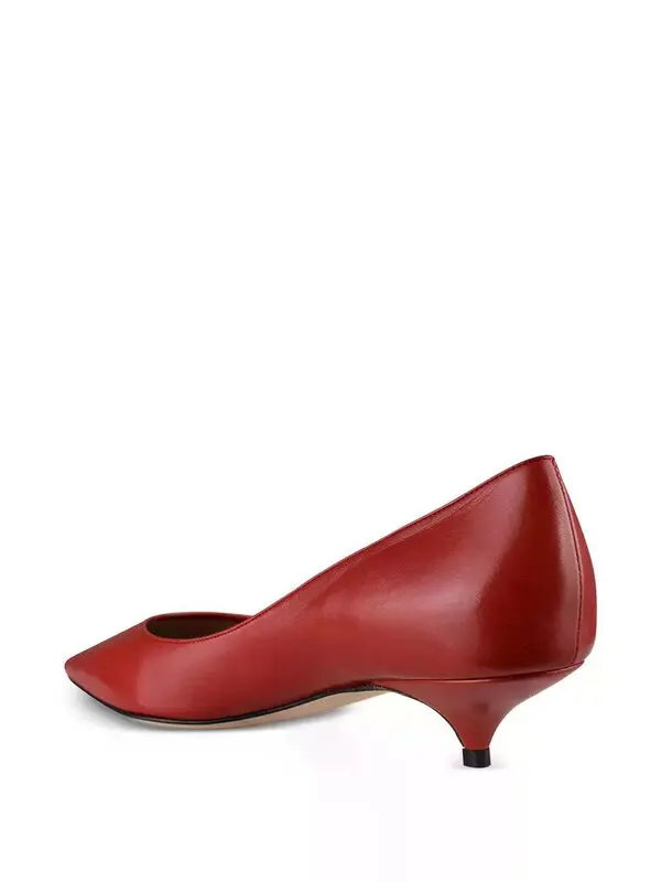 THE ROW Liisa Leather Pumps - Red