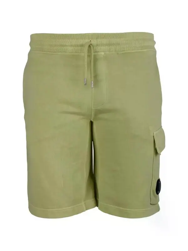 C.P. COMPANY Cargo Shorts With Lens Detail - Green
