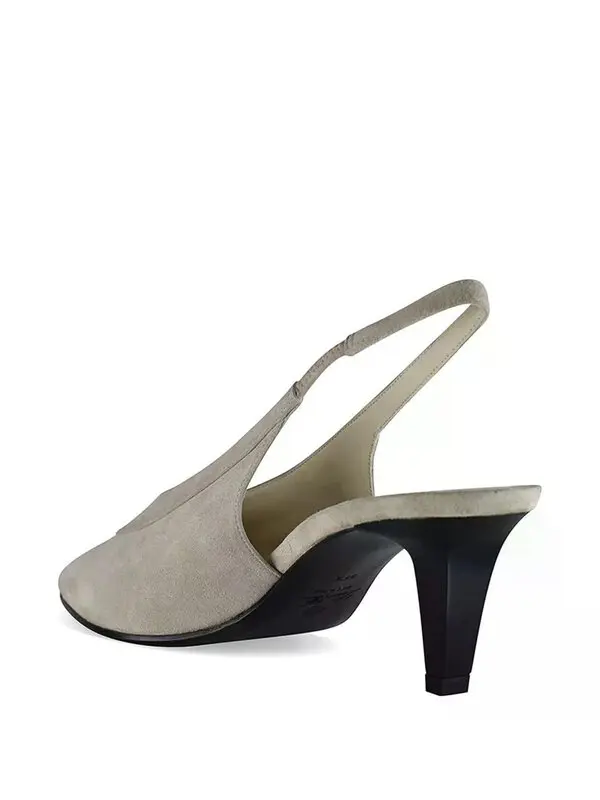 Loro Piana Rebecca Suede Slingback Pumps