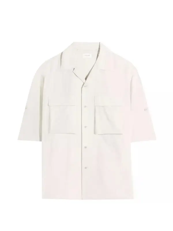 LEMAIRE Short Sleeve Utility Shirt In Washed Technical Cotton