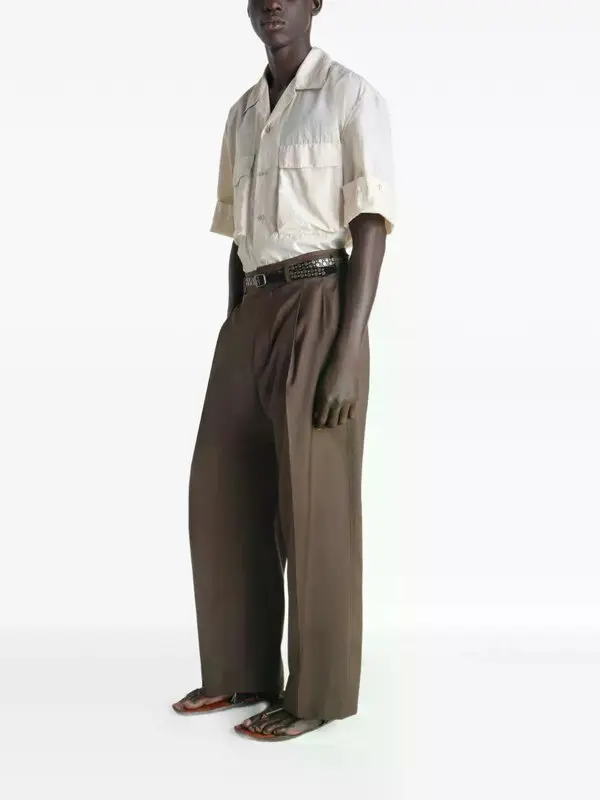 LEMAIRE Short Sleeve Utility Shirt In Washed Technical Cotton
