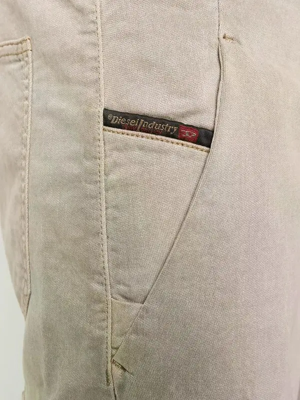 DIESEL® Beige Cotton Blend Cargo Shorts