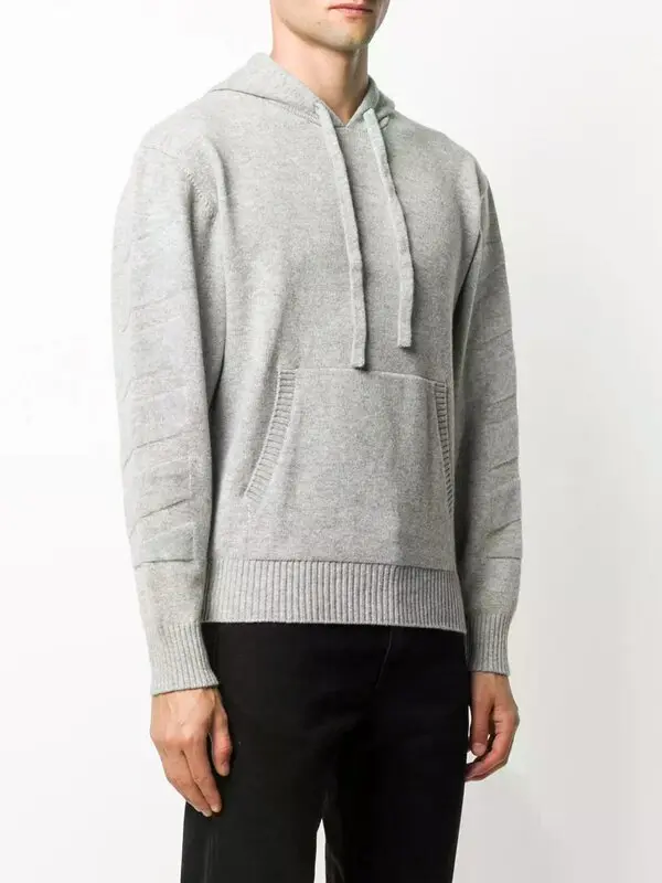 Off-White Diagonal Stripe Cashmere Hoodie